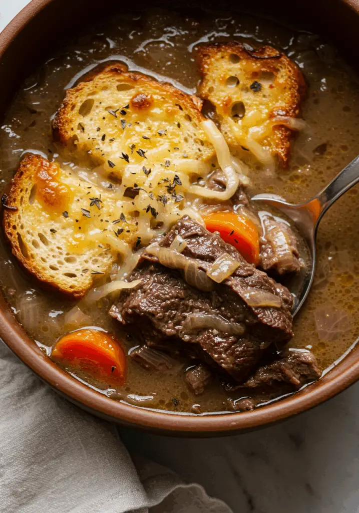 French Onion Beef Short Rib Soup - Clarerecipes