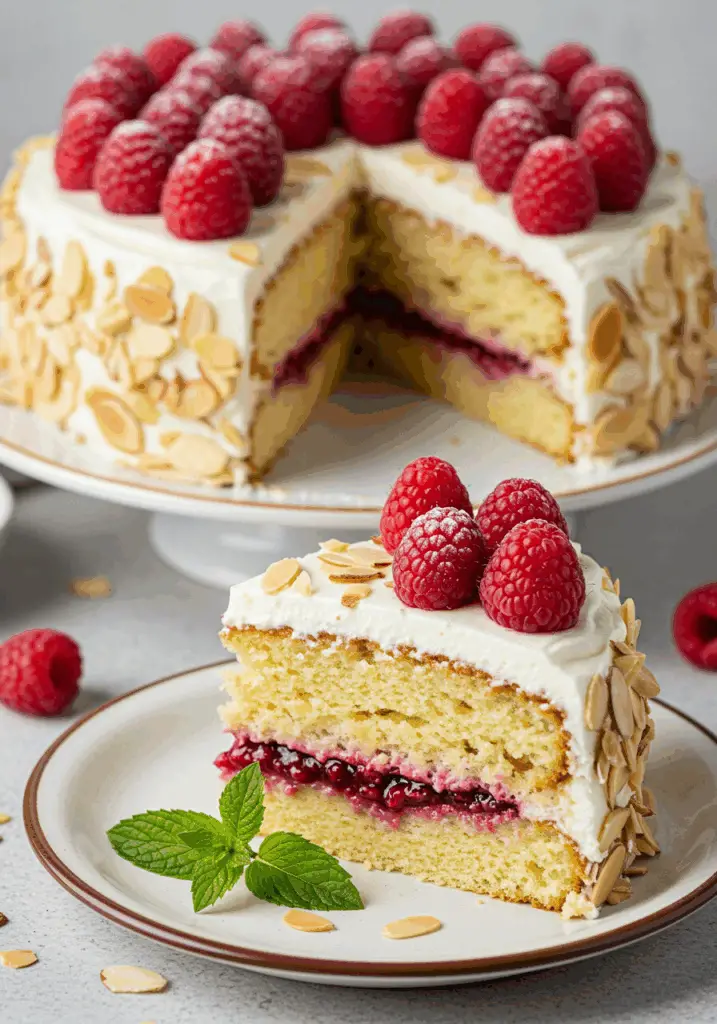 Almond Raspberry Cake - Clarerecipes