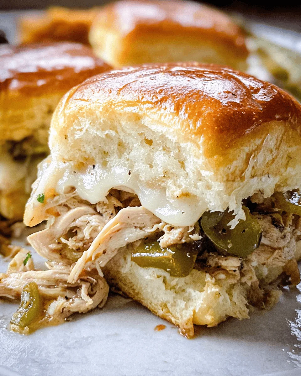 Chicken Philly Sliders