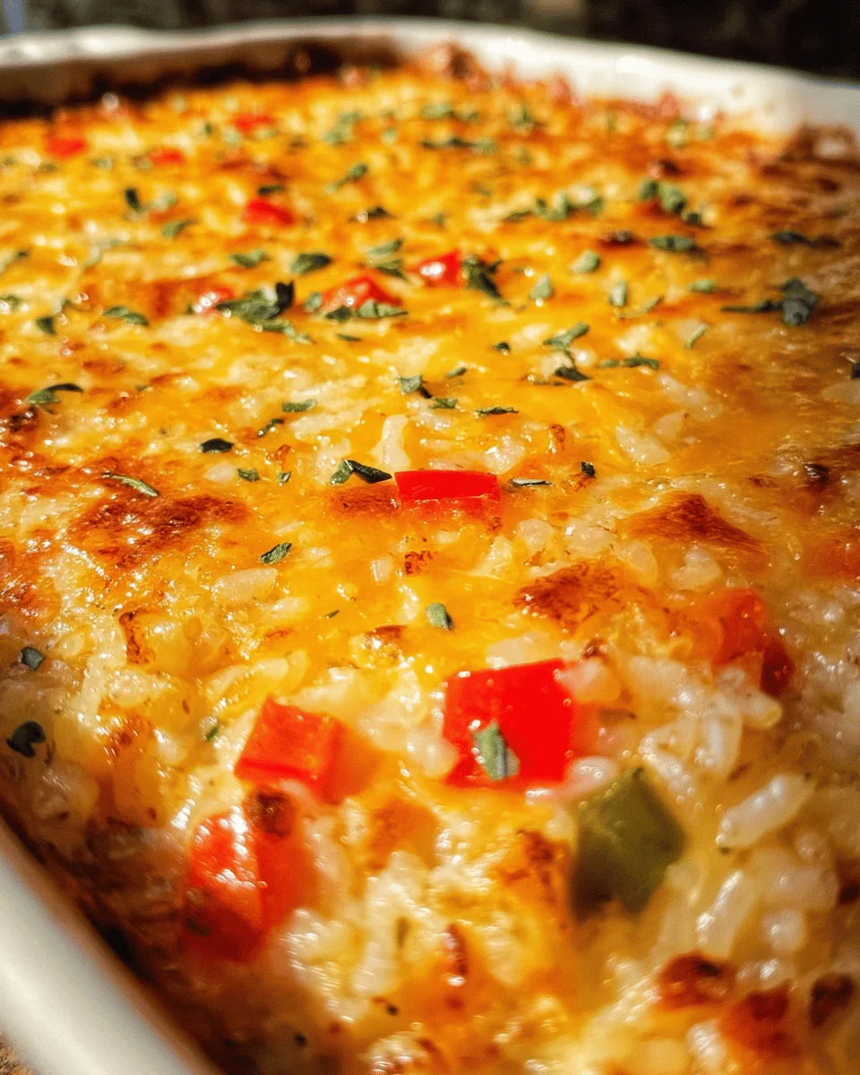 Pepper Jack Rice Bake