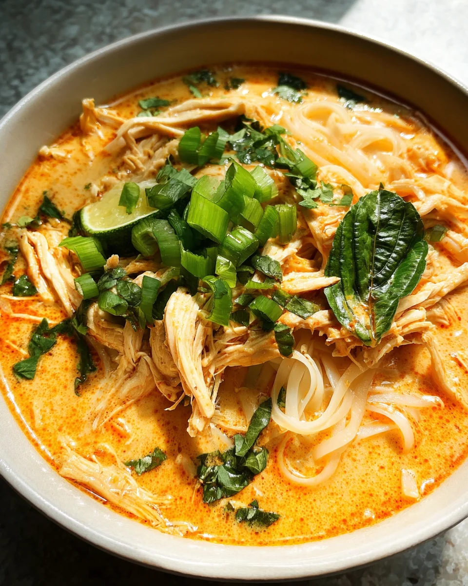 Easy Thai Chicken Curry Soup