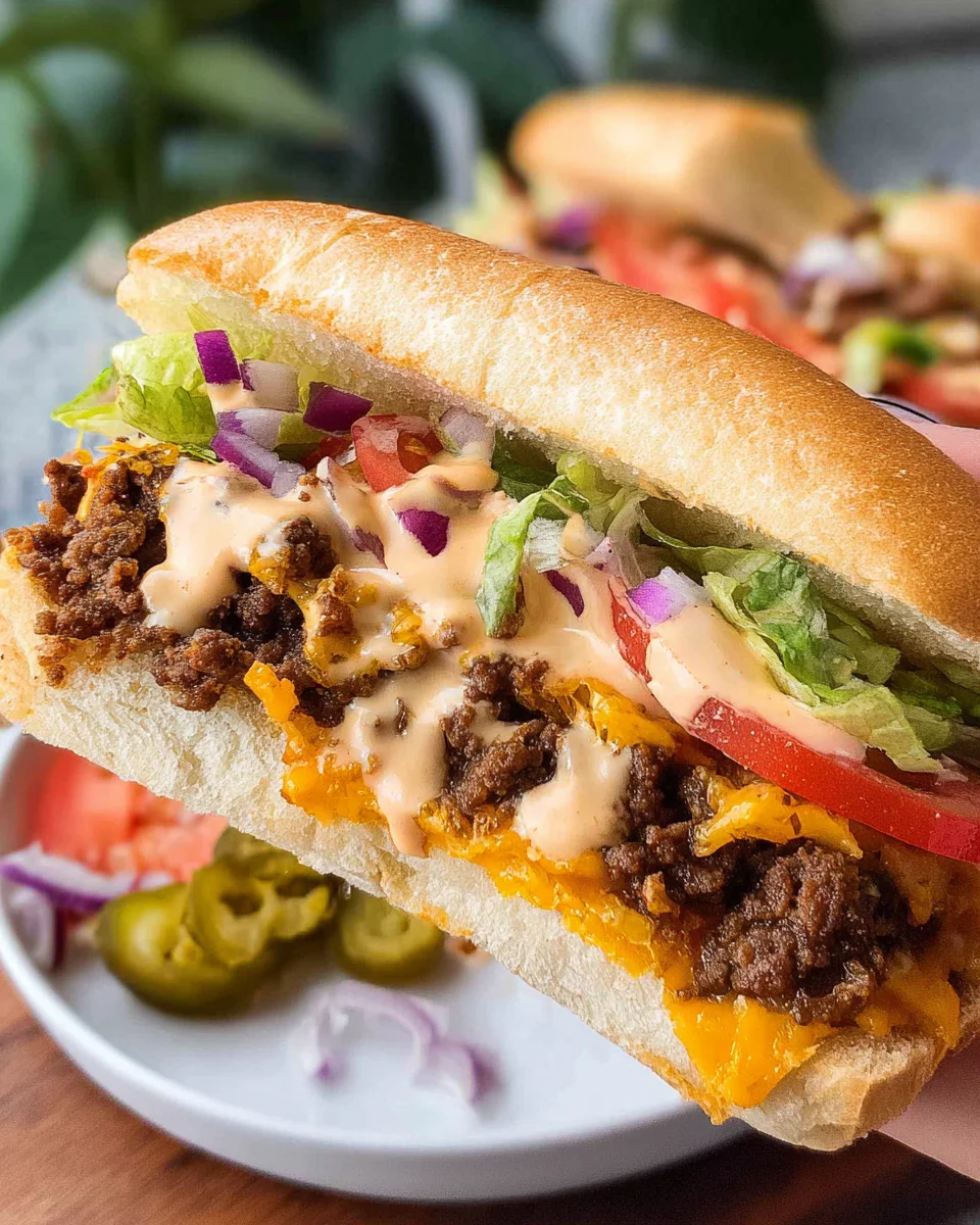 Cheeseburger Subs