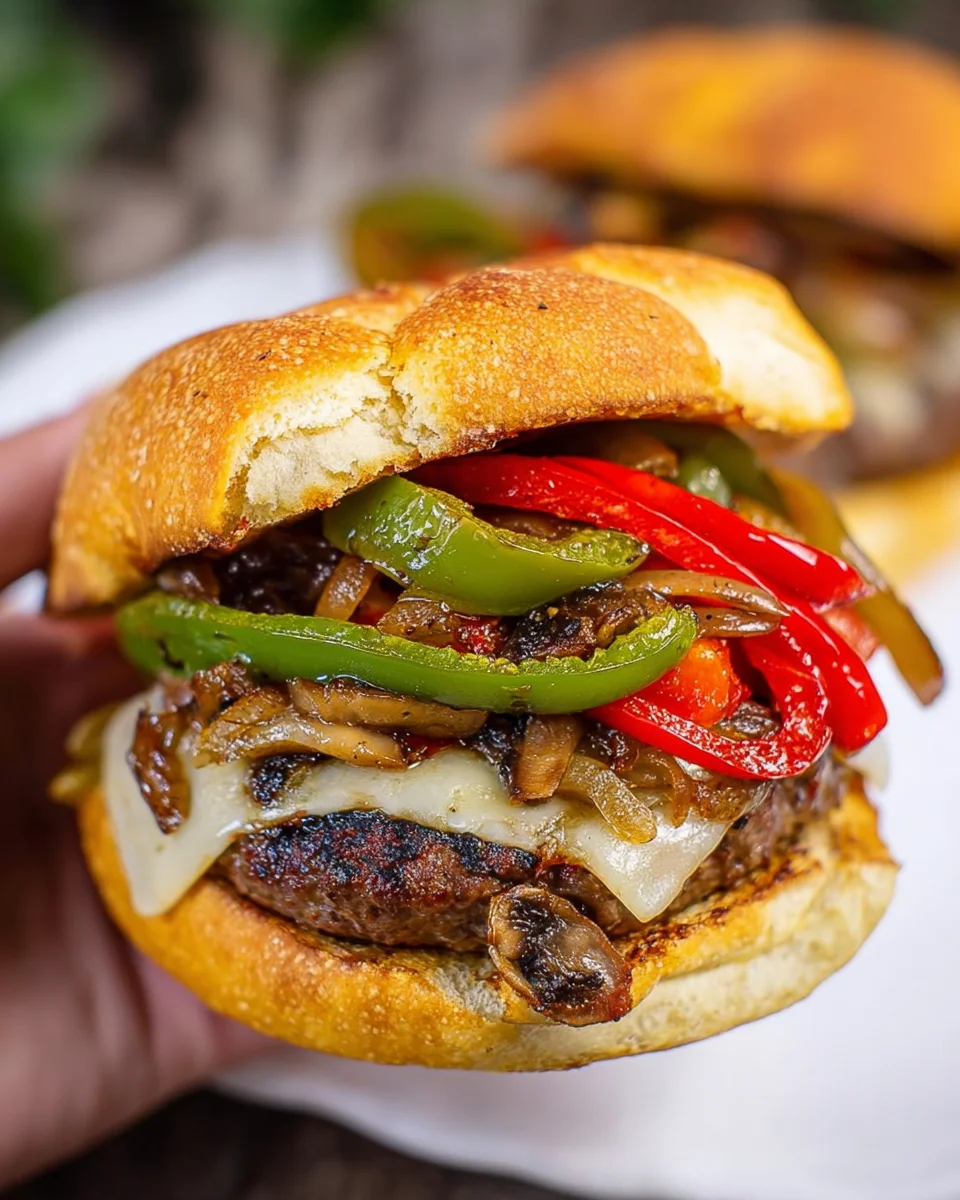 Grilled Philly Burgers