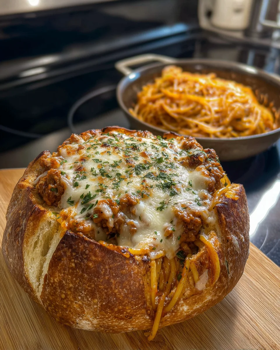 Garlic Butter Spaghetti Bowls